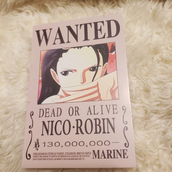 Art | One Piece Wanted Poster Nicco Robin | Poshmark